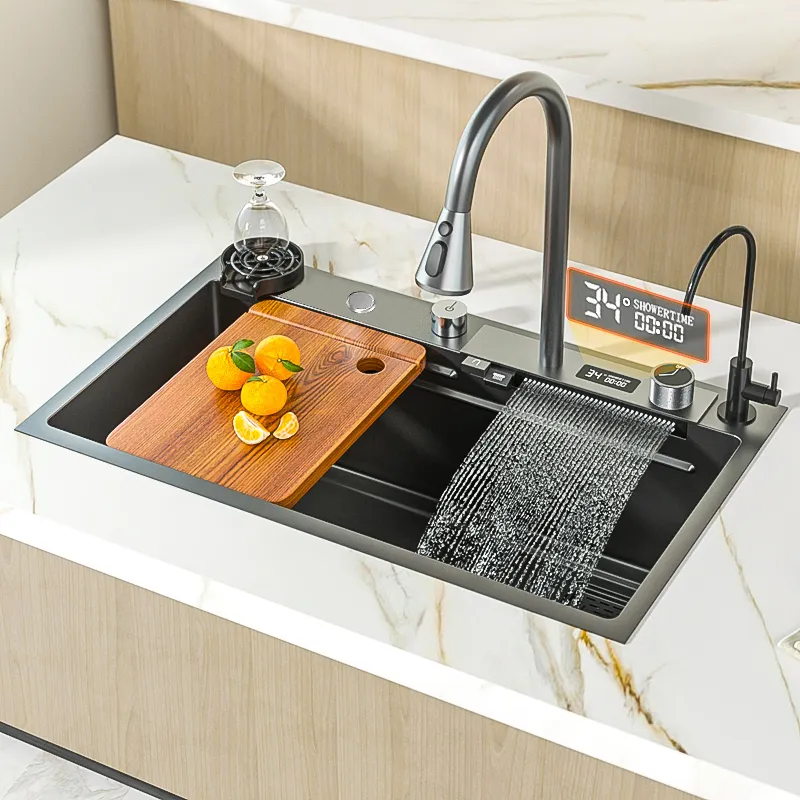 Nano Stainless Steel Waterfall Sink SUS304 | Cup Washer ST005 ...