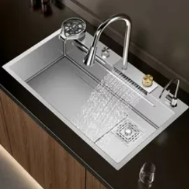 Stainless Steel Sinks - Waterfall Sinks Australia Kitchen Sink and tapware